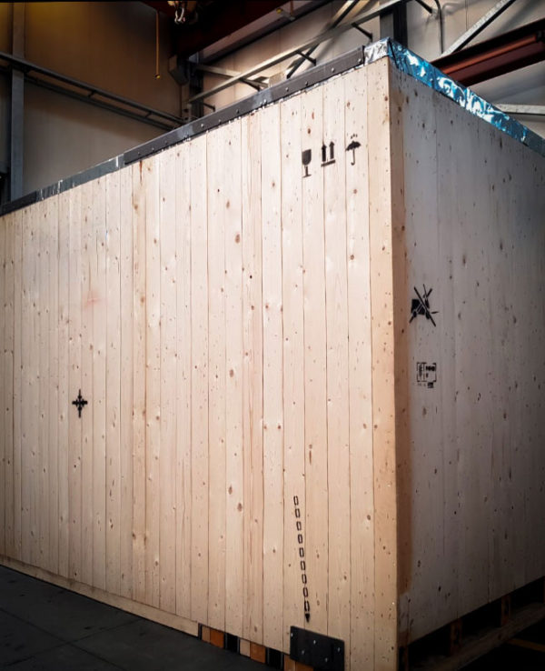Wooden crates - custom design - industrial wood packaging Transpack